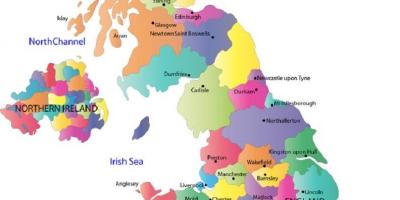 Regatul unit - UK hartă - Hărți Regatul Unit - UK (Europa de Nord - Europa)